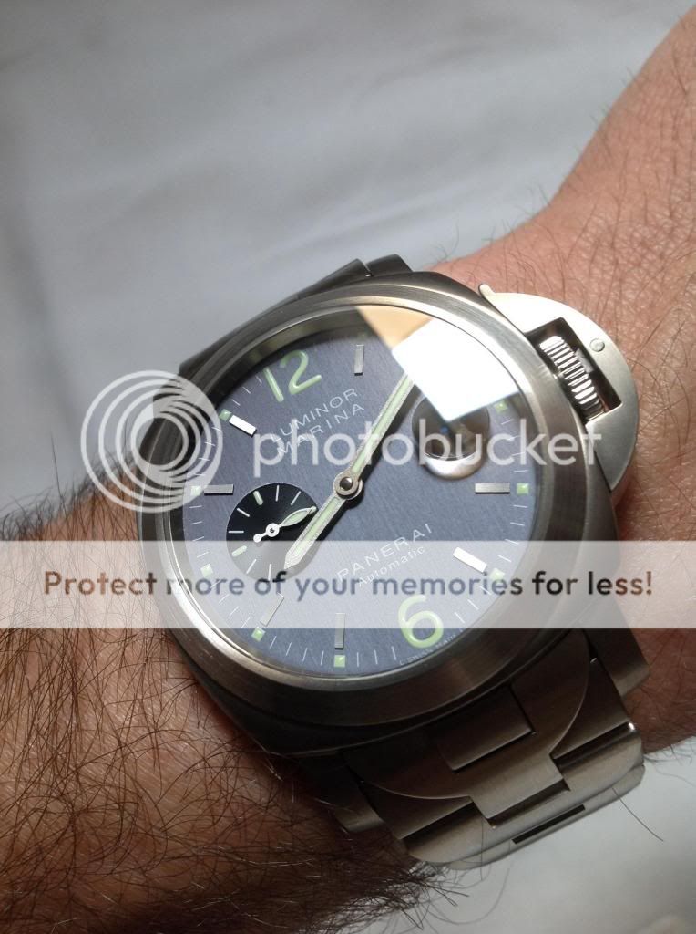 FSOT : immaculate Officine Panerai PAM 91 full titanium Luminor Marina ...